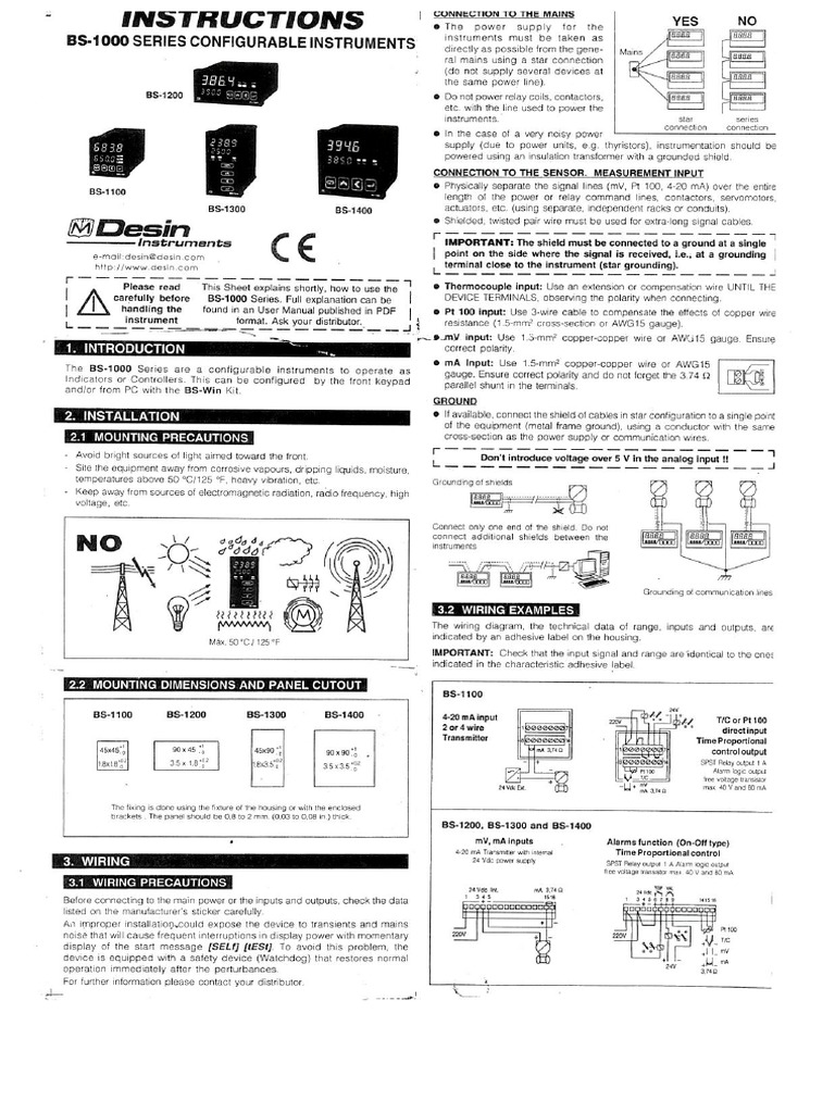 BS Dising BS1400 | PDF