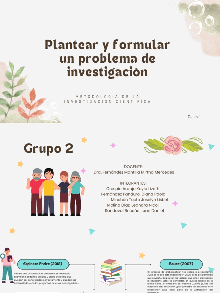 Plantear y Formular Un Problema | PDF | Razonamiento inductivo ...