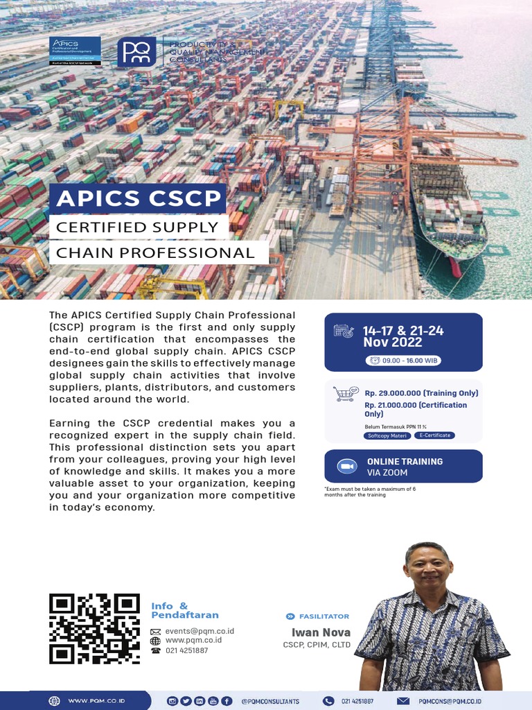 APICS CSCP EXAM - Training | PDF | Supply Chain | Economies