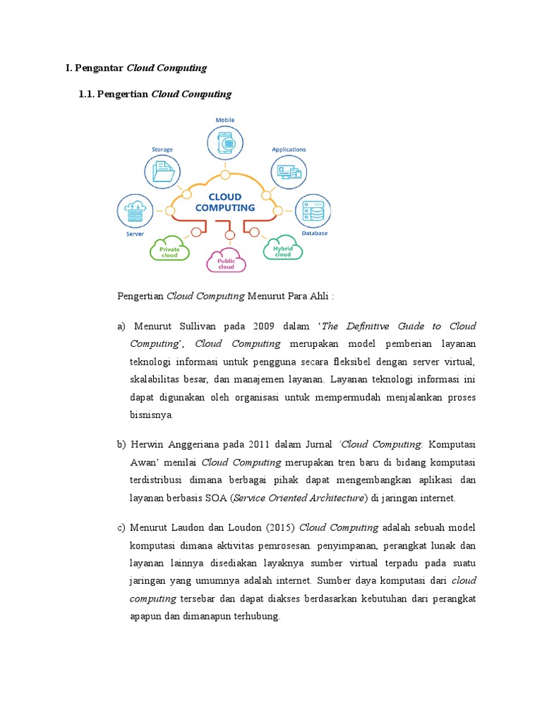 Definisi dan Manfaat Cloud Computing | PDF | Teknologi & Rekayasa