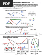 Similar Shapes Exercises and Solutions | PDF | Rectangle | Triangle