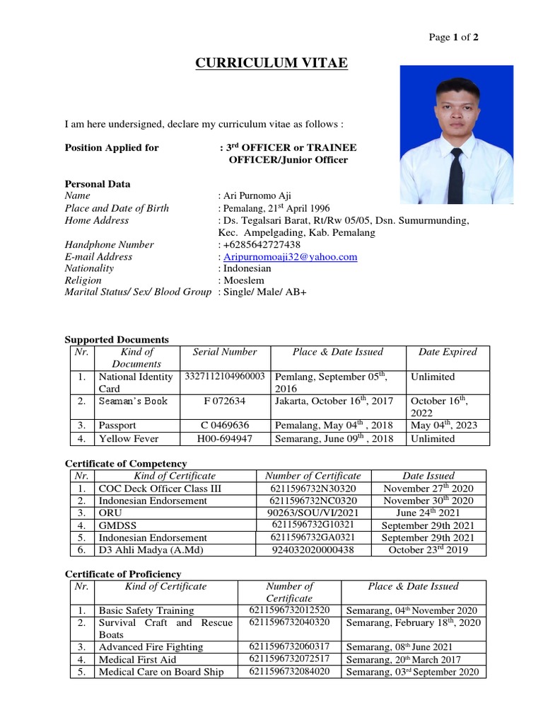 CV. Ari Purnomo Aji | PDF | Freight Transport | Water Transport CV. Ari Purnomo Aji | PDF | Freight Transport | Water Transport