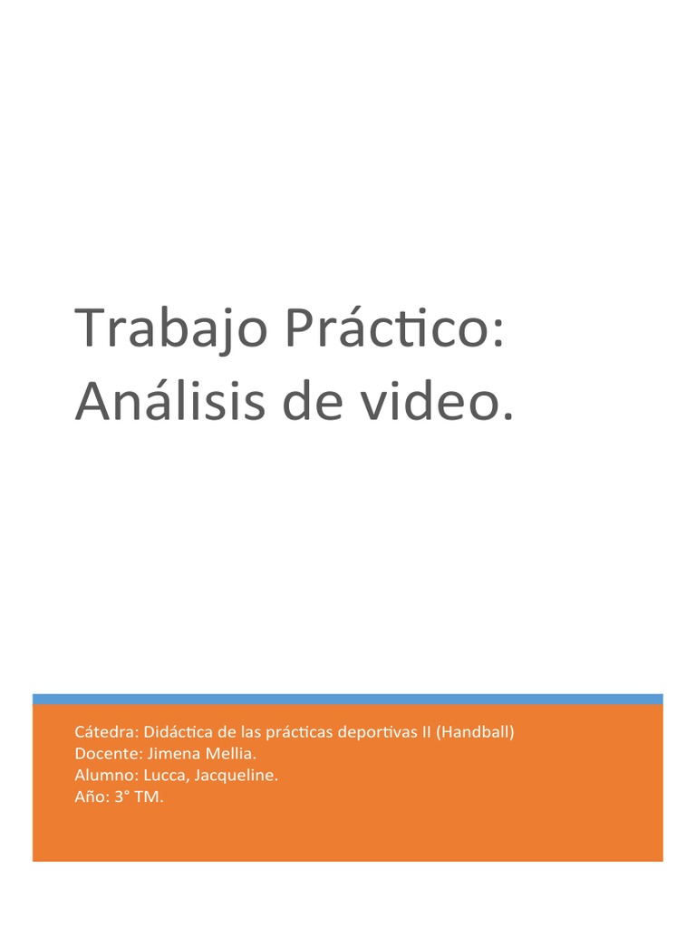 TP Handball | PDF | Defensor (Asociación de Fútbol) | Entretenimiento