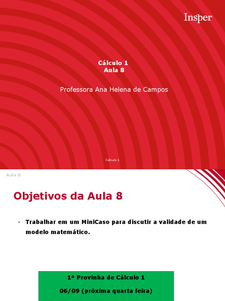 Aula 8 - Calculo Numerico | PDF | Função (Matemática) | Expediente
