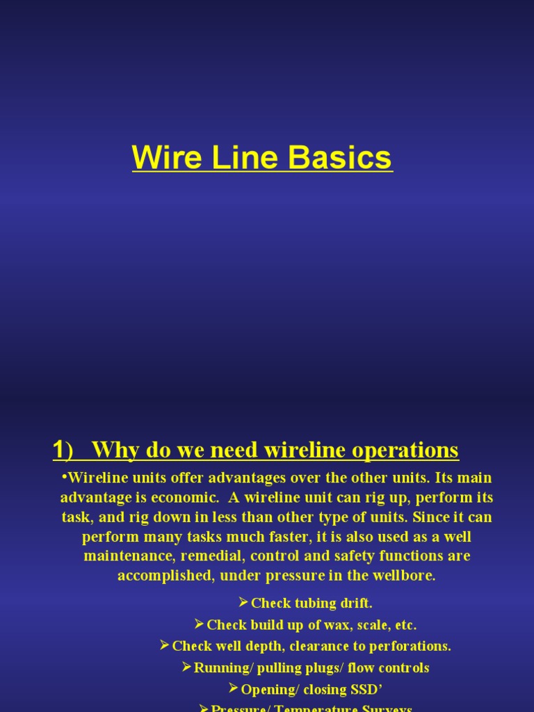 BASIC Wireline(Narong T) | PDF | Mechanical Engineering | Manufactured ...