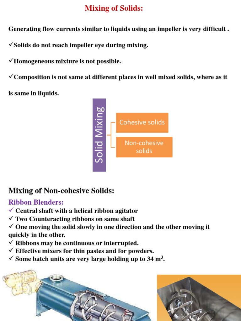 Mixing of Solids | PDF | Applied And Interdisciplinary Physics ...