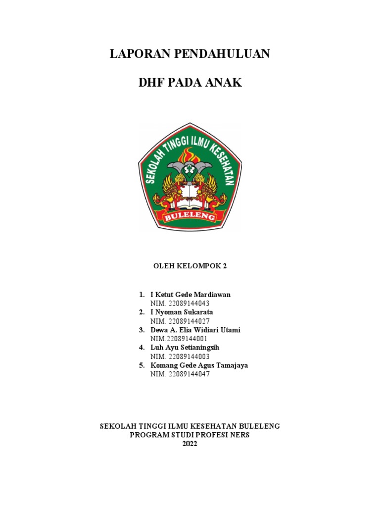 2 LP DHF Pada Anak | PDF
