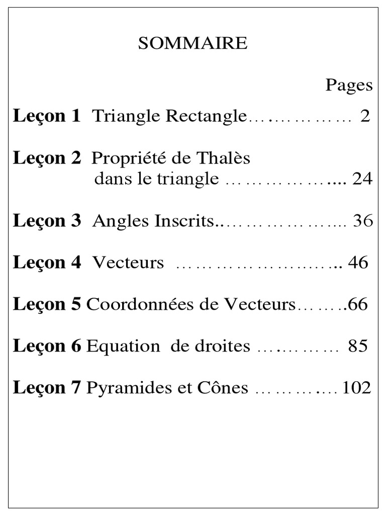 Géométrie 3e | PDF | Fonction trigonométrique | Coordonnées cartésiennes