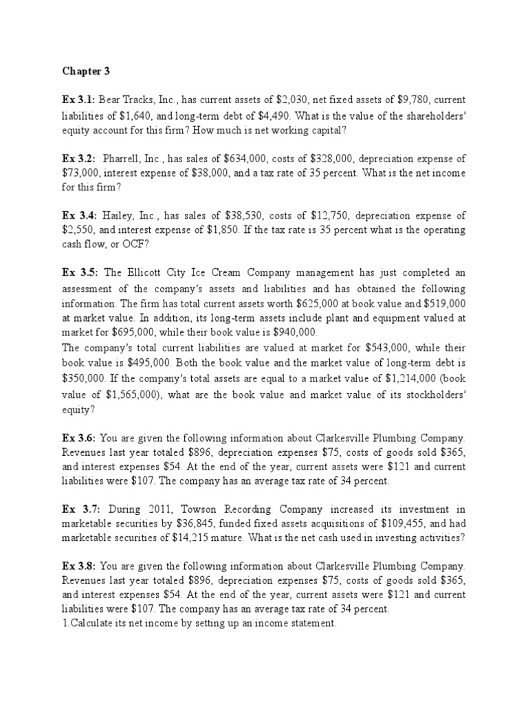 Fin202 - Chap 3,4,5,6 | PDF | Book Value | Interest