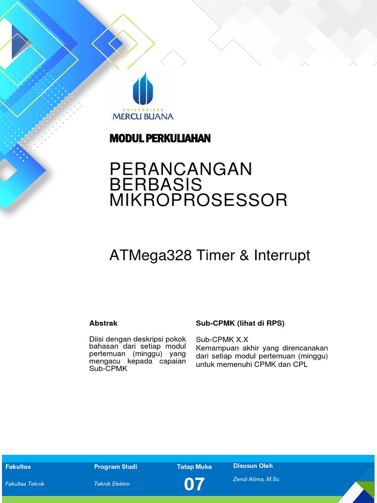 Modul PBM 7 (Timer - Interrupt) | PDF