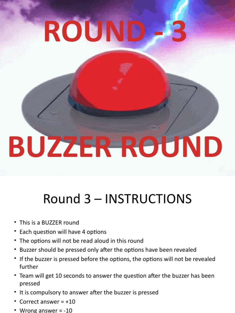 Buzzer Round | PDF | Diagnosis Of Hiv/Aids | Hiv