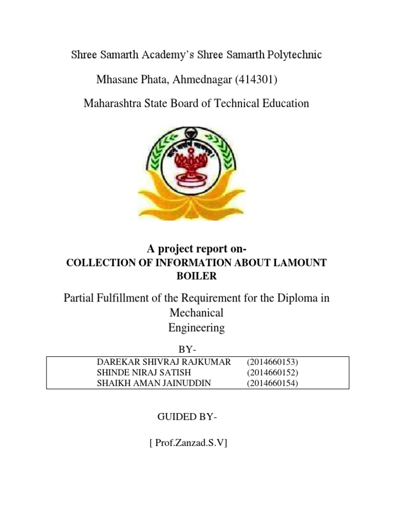 PPE Micro Project Report | PDF | Boiler | Steam PPE Micro Project Report | PDF | Boiler | Steam