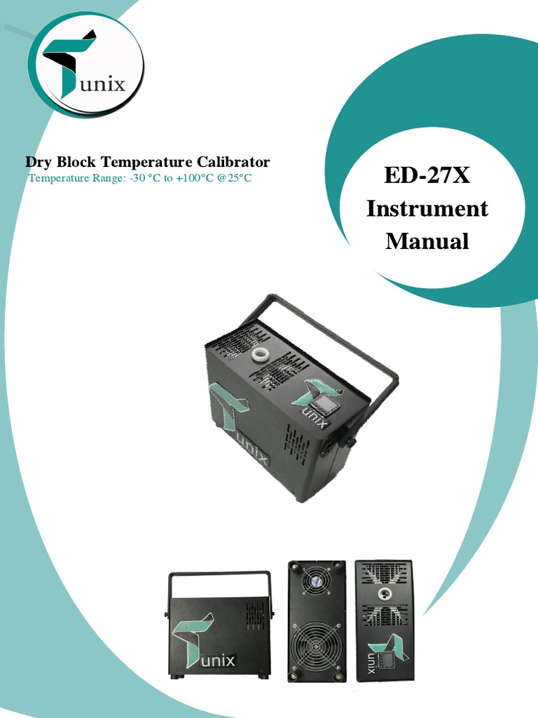 ED 27X User Manual | Download Free PDF | Fuse (Electrical) | Temperature