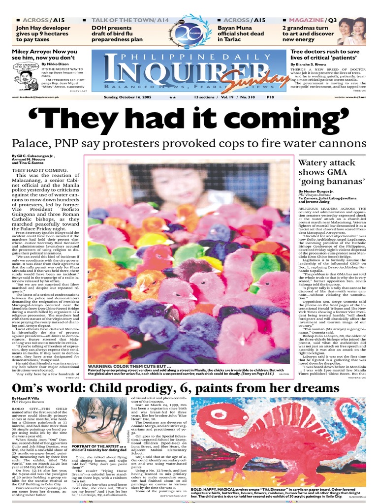 Philippine Daily Inquirer Template | PDF