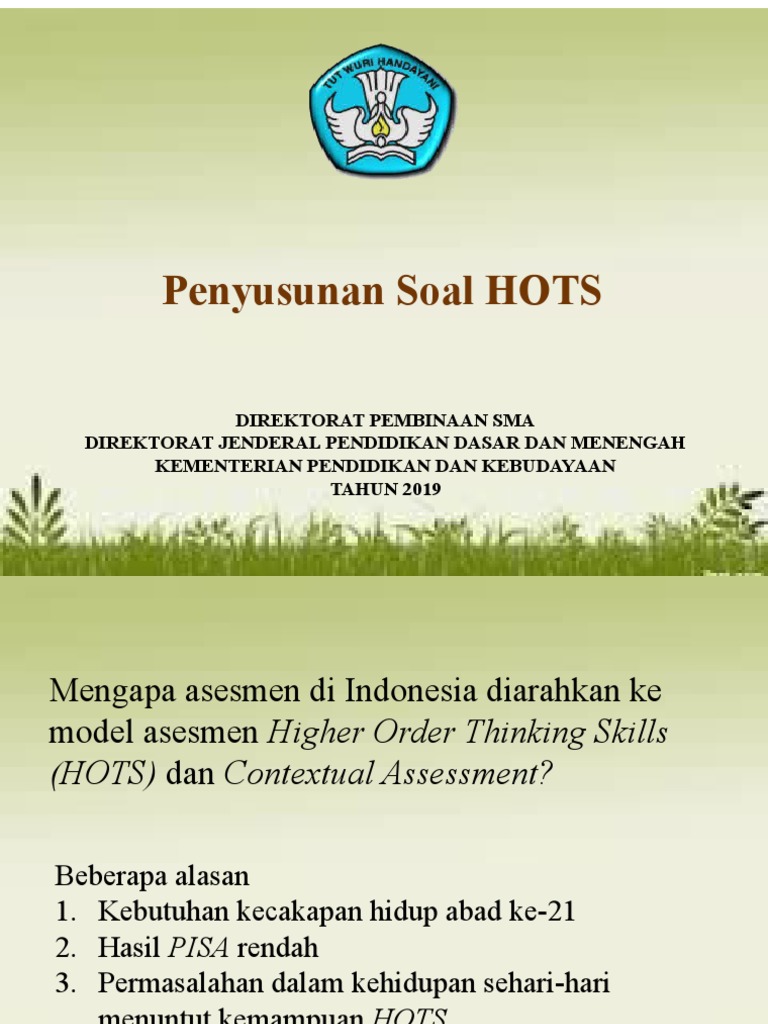 Penyusunan Soal HOTS untuk Pendidikan | PDF | Karier & Perkembangan