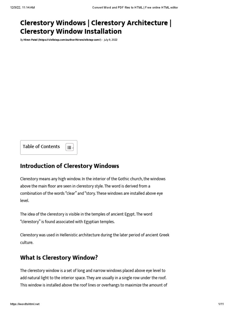 Clerestory Vs Transom Windows | PDF | Window | Door