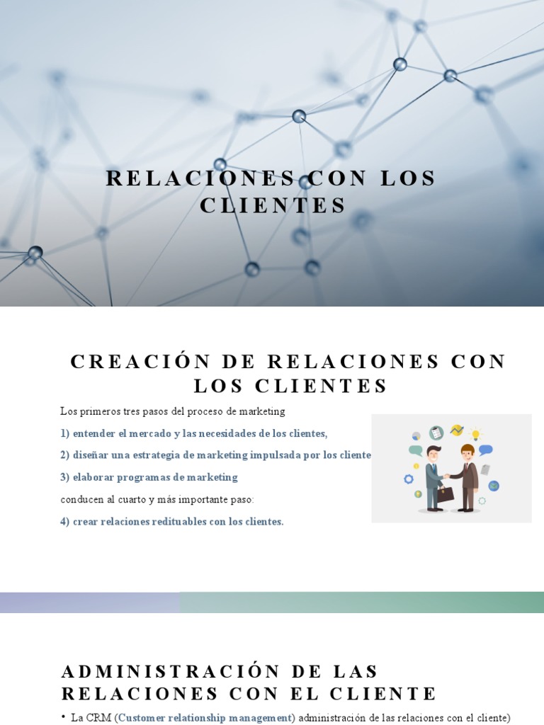 Estrategias para Crear Relaciones con Clientes | PDF | Crecimiento ...