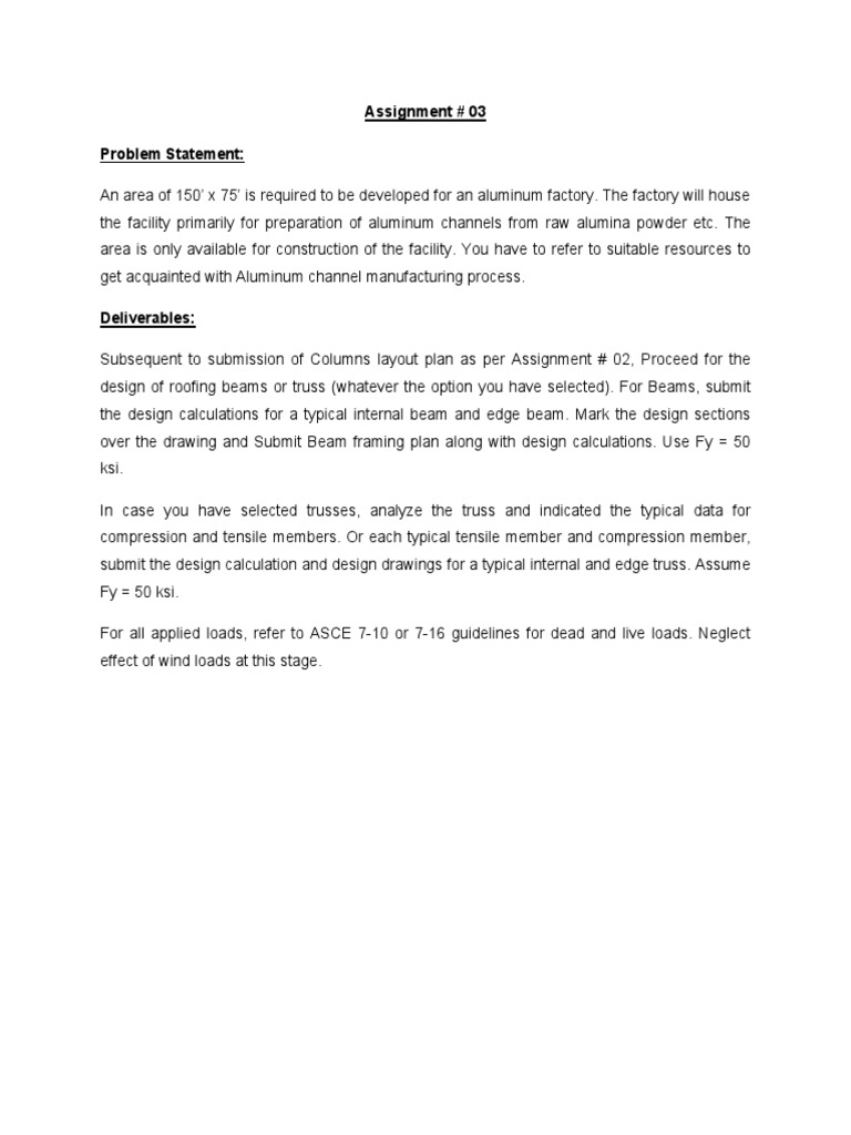 Steel Structure Assignment | PDF | Computers | Technology & Engineering