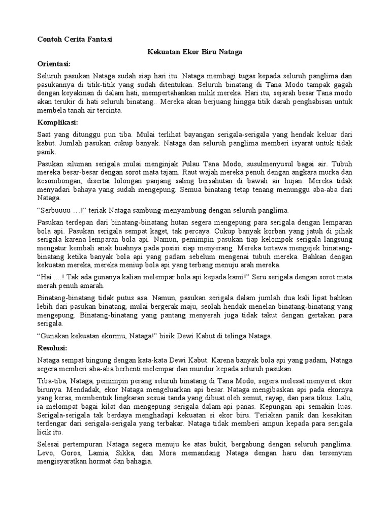 Contoh Teks Deskripsi Teks Fantasi Teks Prosedur Teks Observasi v3 | PDF | Kajian Bahasa Asing ...