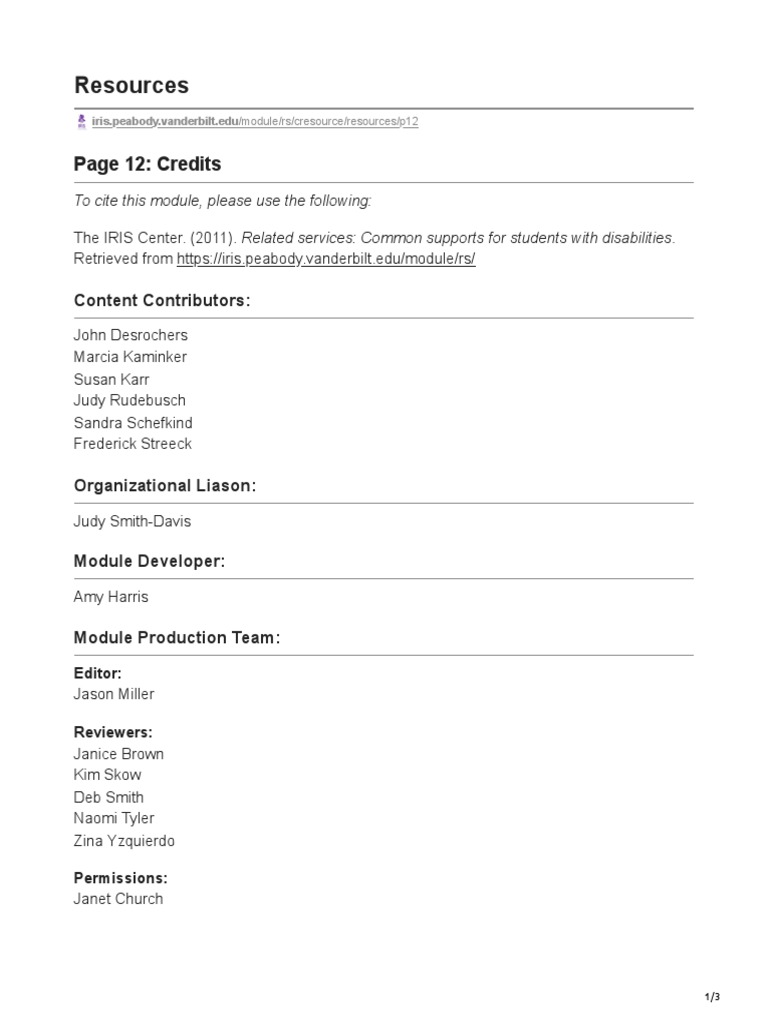 Iris Peabody Vanderbilt Edu-Resources | PDF