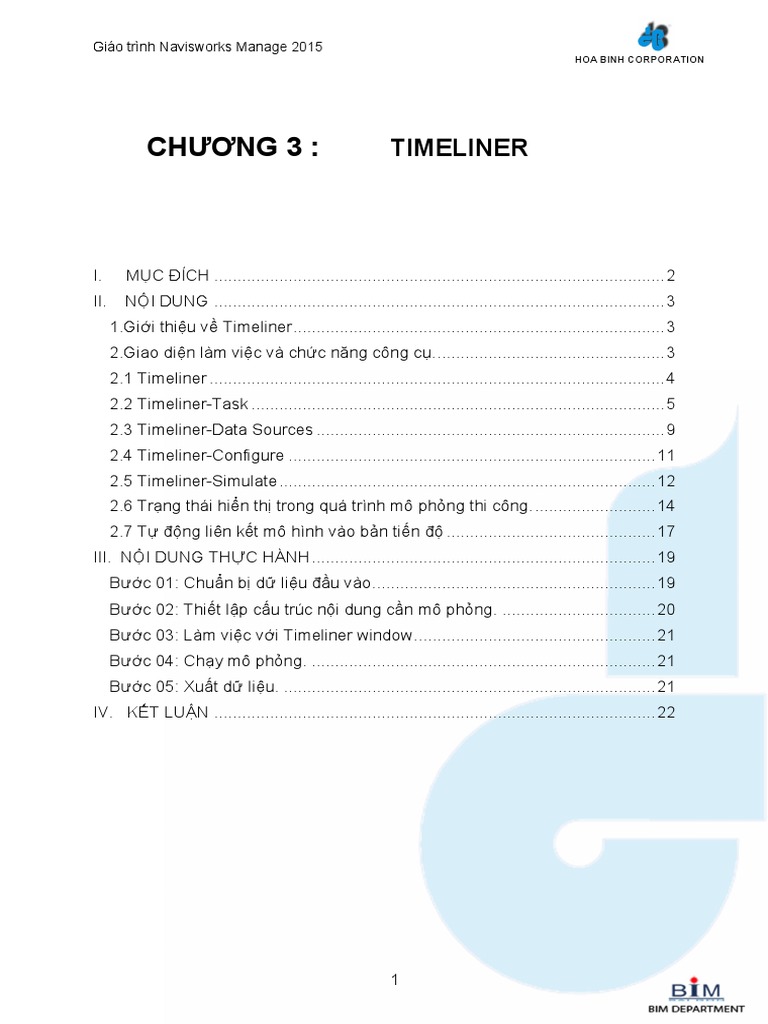 Chương-3-Timeliner Naviswork | PDF