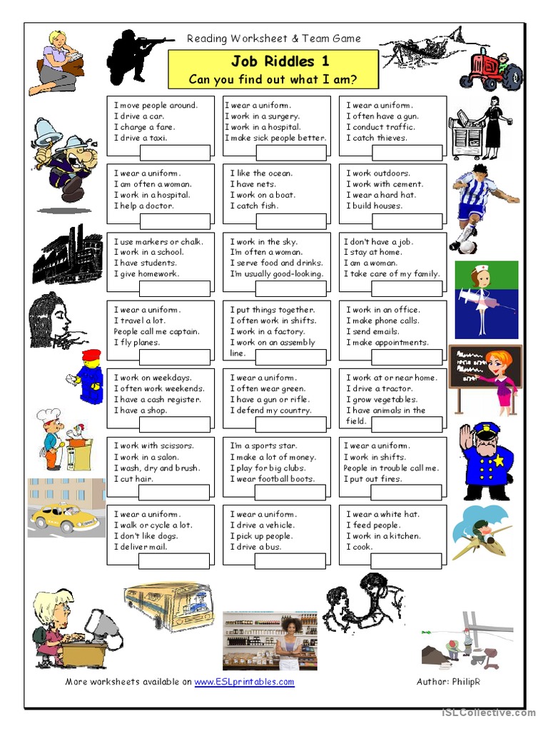 Job Riddles (1) - Easy | PDF