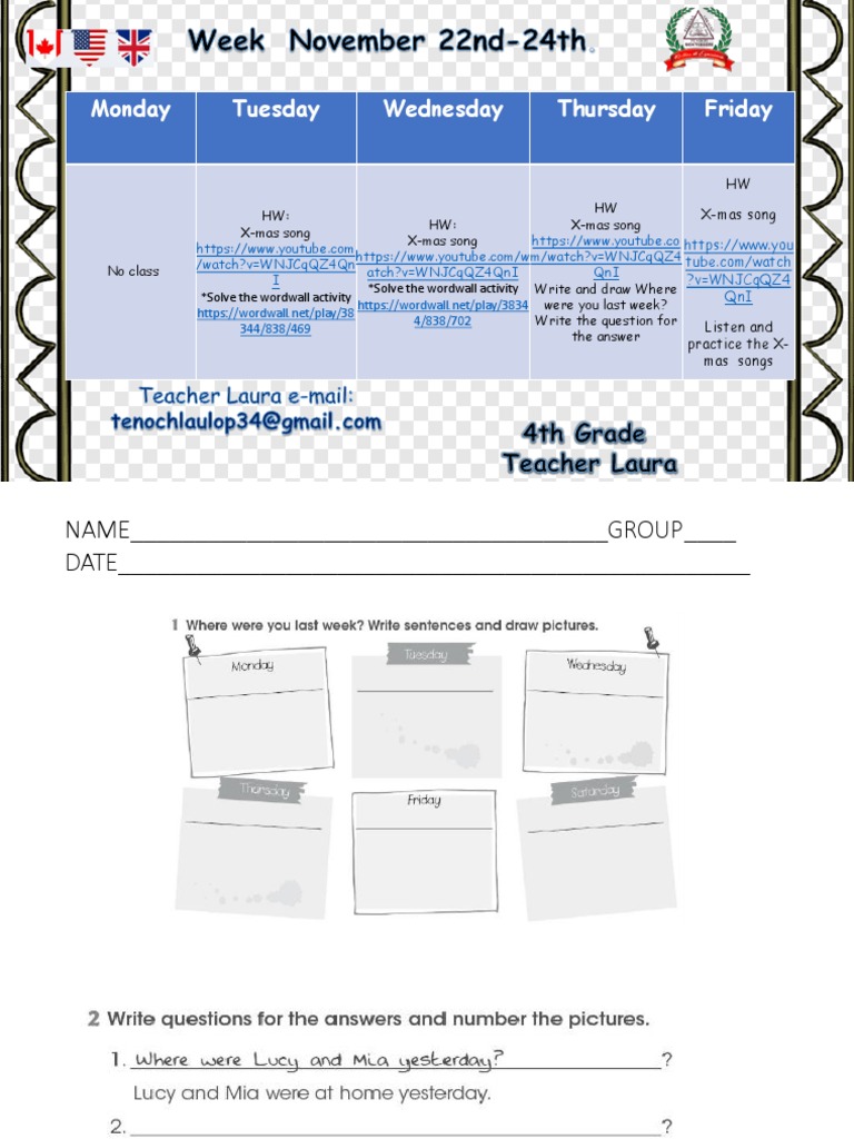 Homework 4TH Grade | PDF