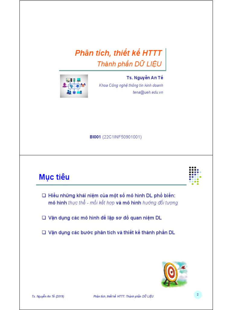 (PTTK HTTT) UEH.2022 HKC - Ch4 Thanh Phan DU LIEU | PDF