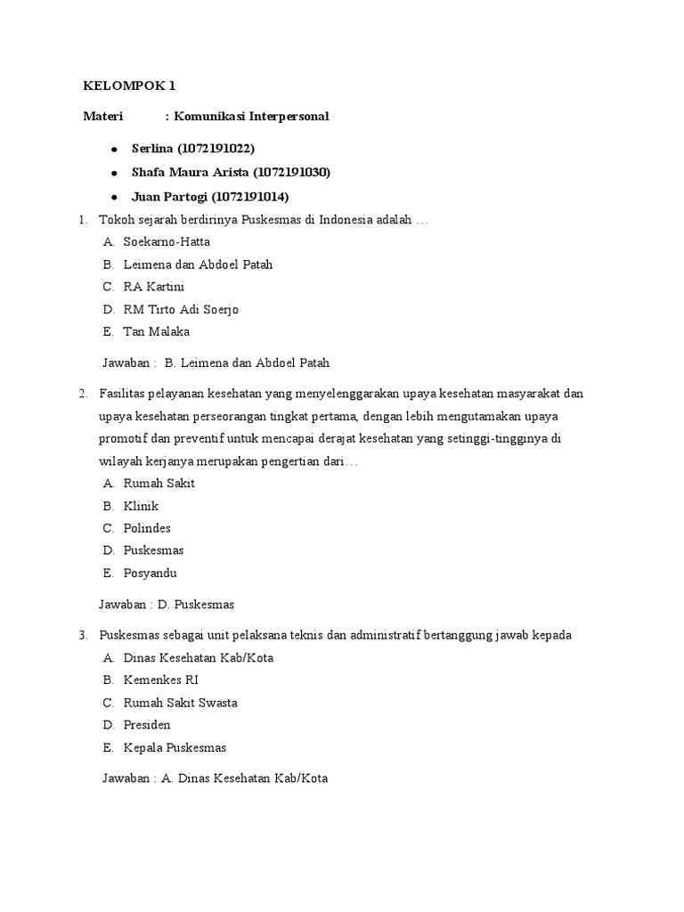 Tugas Pertanyaan UTS PKM R14 2022 | PDF | Karier & Perkembangan