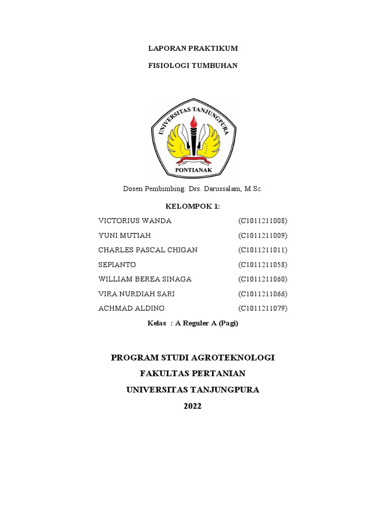 Laporan Praktikum Fisiologi Tumbuhan | PDF