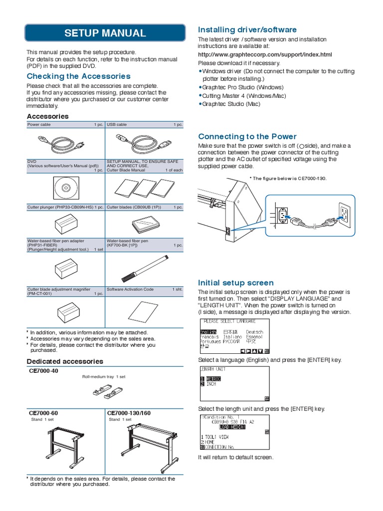 CE7000 Setup Manual | PDF