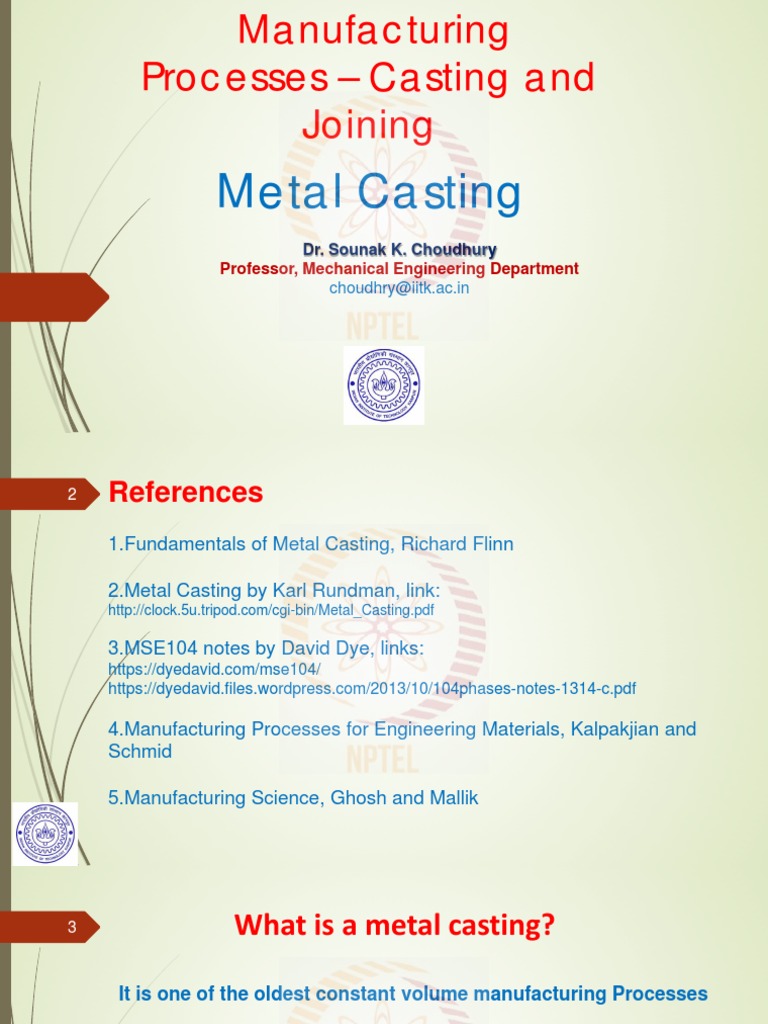 NPTL Compressed | PDF | Casting (Metalworking) | Procedural Knowledge