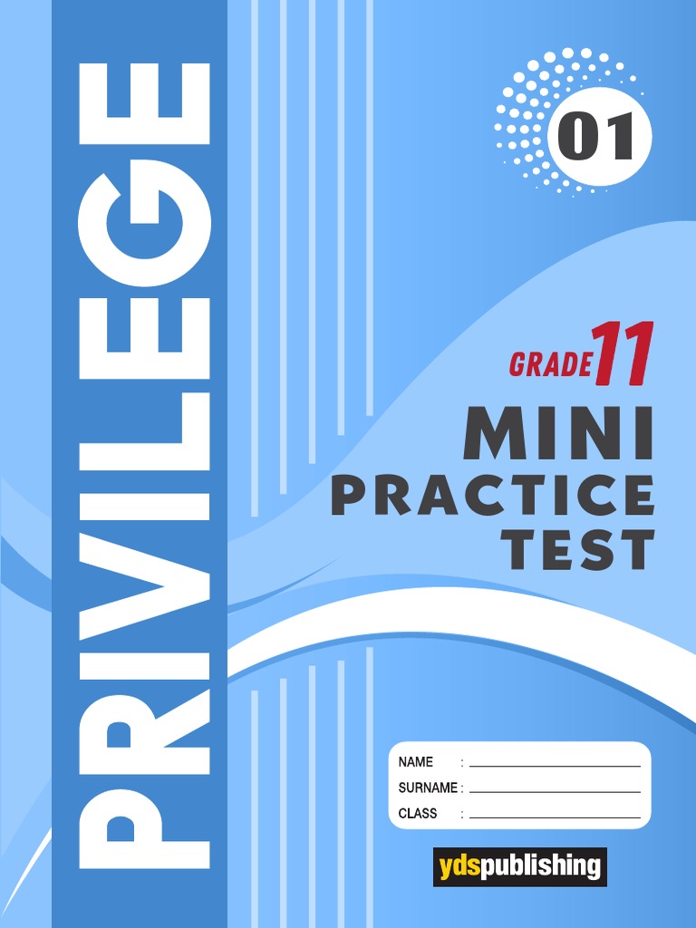 Privilege 11 - Mini Practise Test | PDF | Wig | Underwater Diving