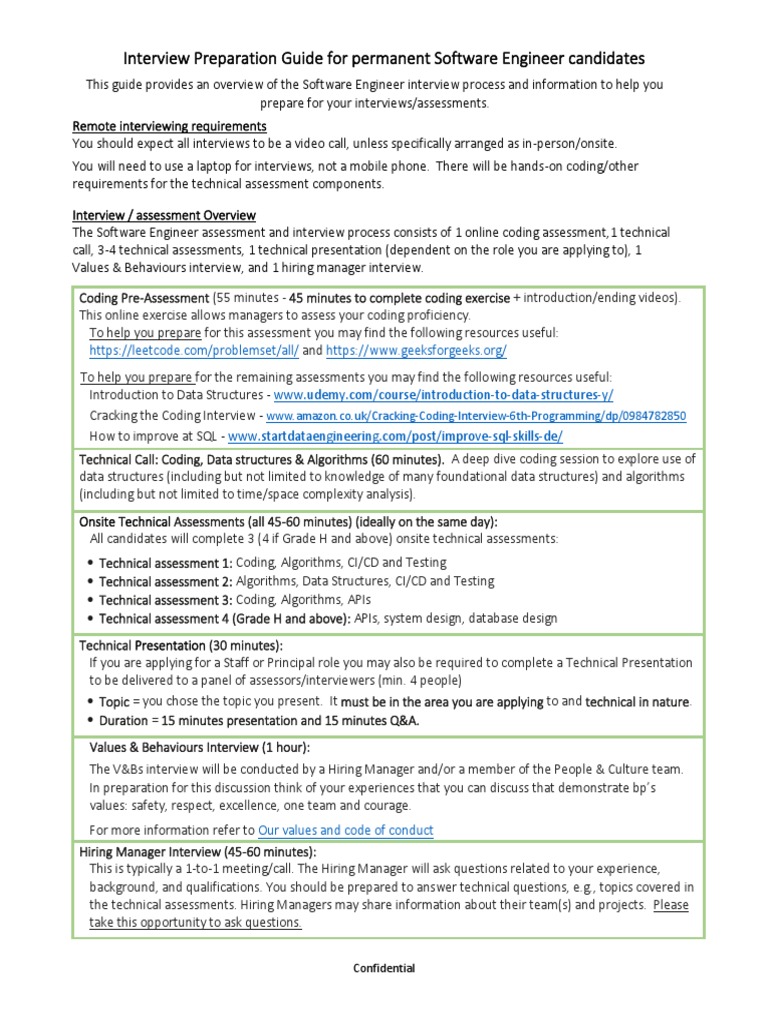 Software Engineer - Interview Preparation Guide | PDF | Computer ...