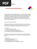 NFPA 704 Hazard Identification Guide | PDF | Dangerous Goods | Safety
