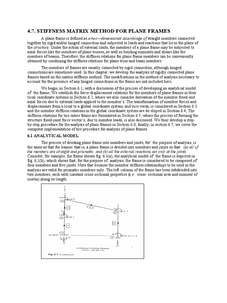 Plane Stiffness Matrix - 23 | Download Free PDF | Cartesian Coordinate ...