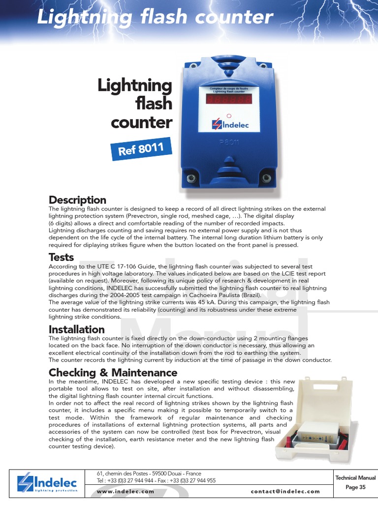 Lightning Flash Counter - 6 Digit | PDF | Lightning | Electricity