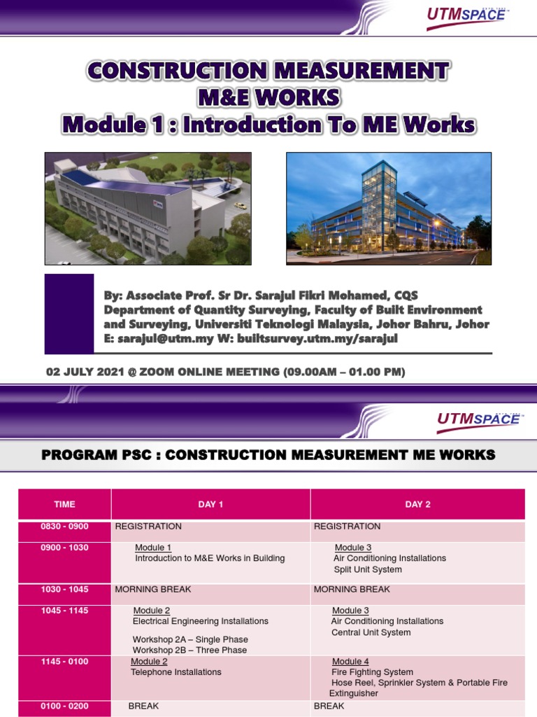 Construction Measurement ME Works Module 1 | PDF | Economic Sectors ...