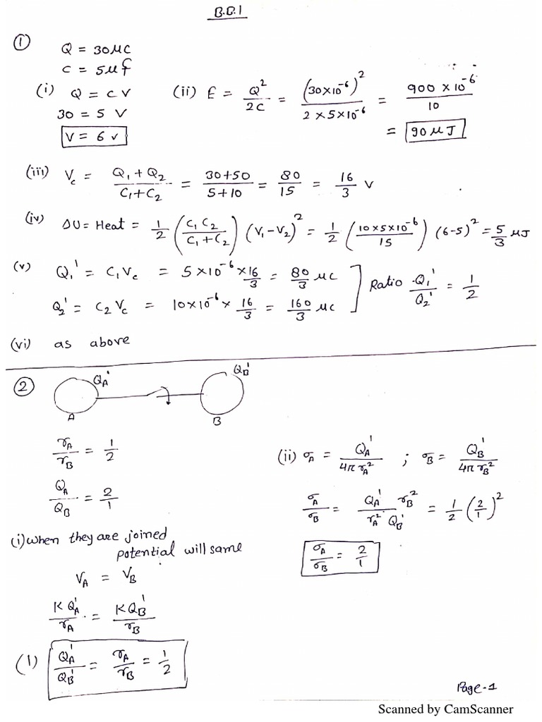Capacitor BB Solution | PDF