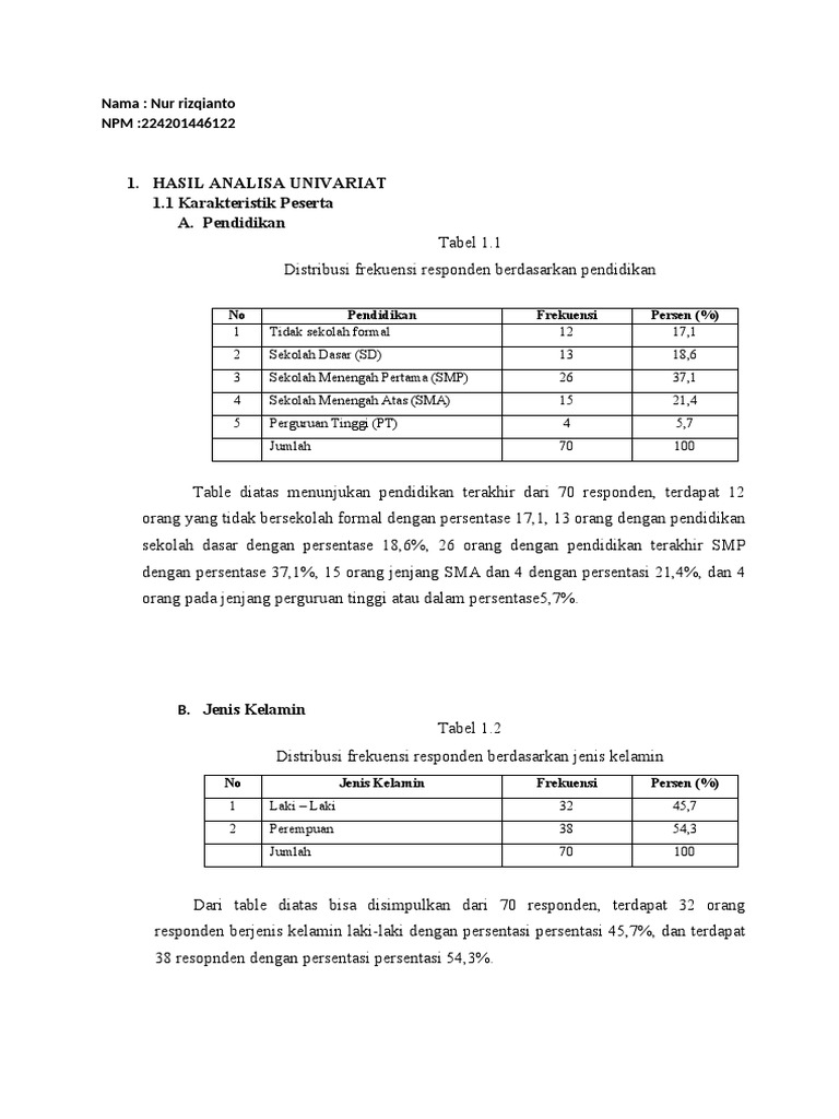 Analisis HbA1c Pre dan Post-Test | PDF