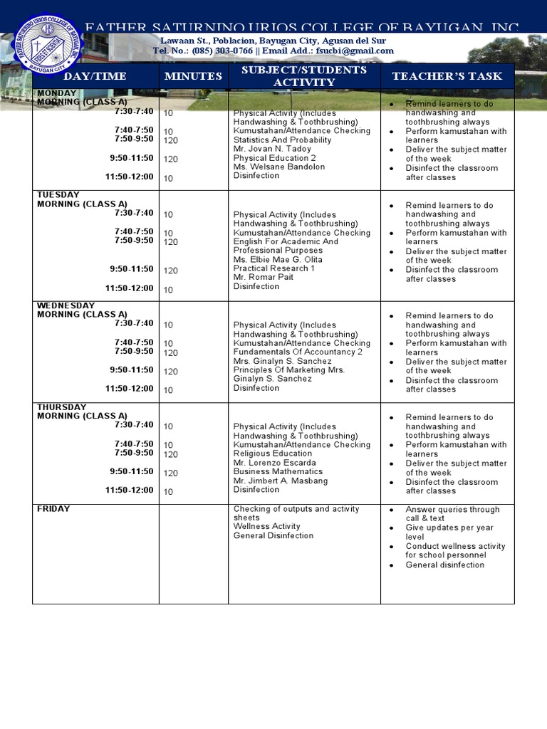 Class Programs | PDF