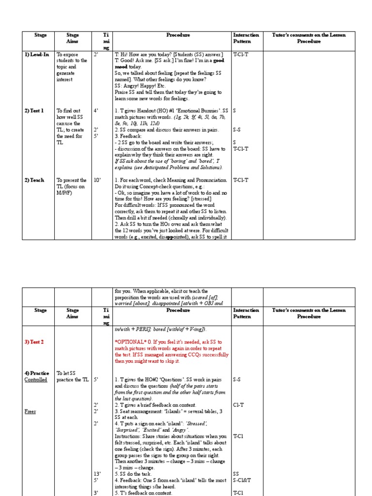 Lesson Plan For TTT | PDF | Cognition | Cognitive Science