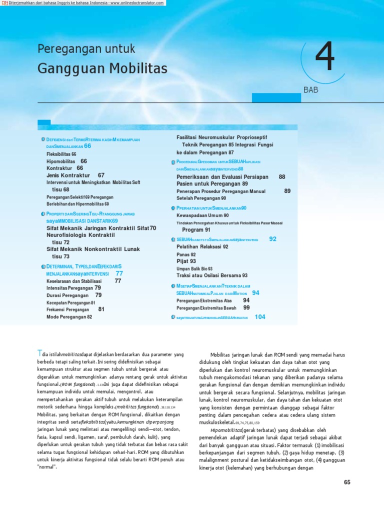 Teknik Terapi Latihan Dasar | PDF
