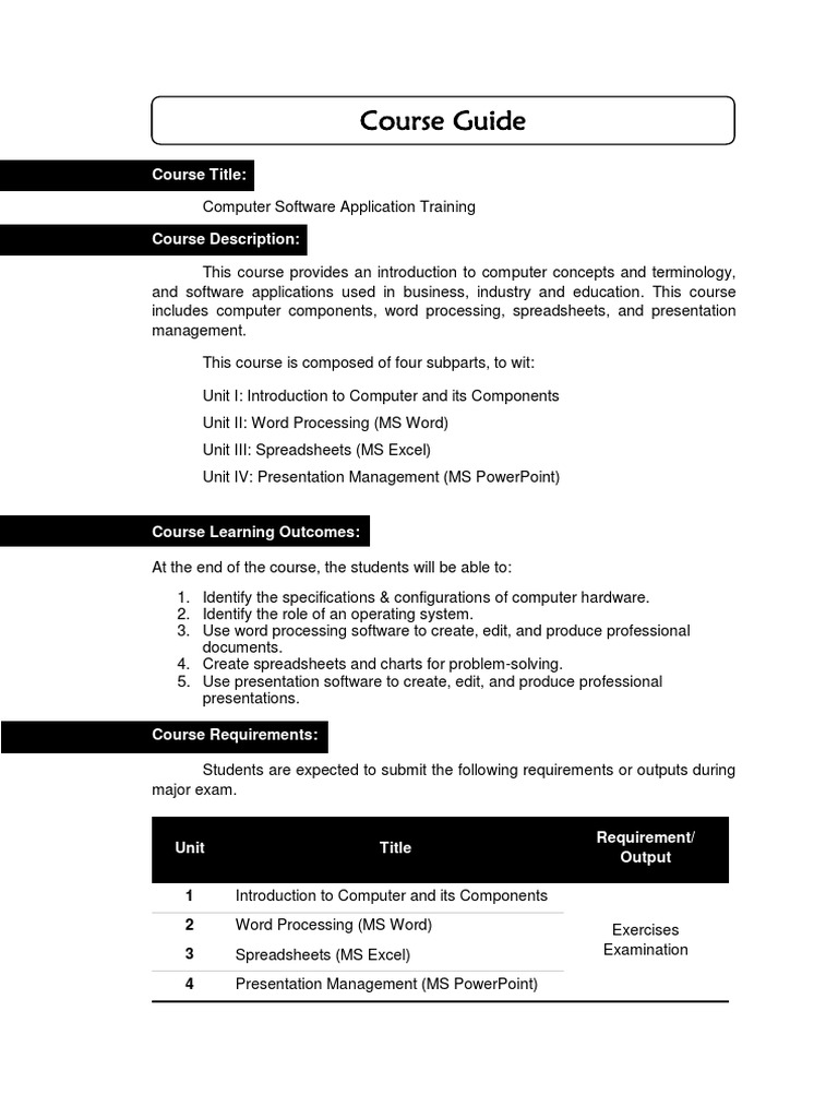 Part 1 Computer Software Application Module Pdf Random Access Memory Operating System 6684