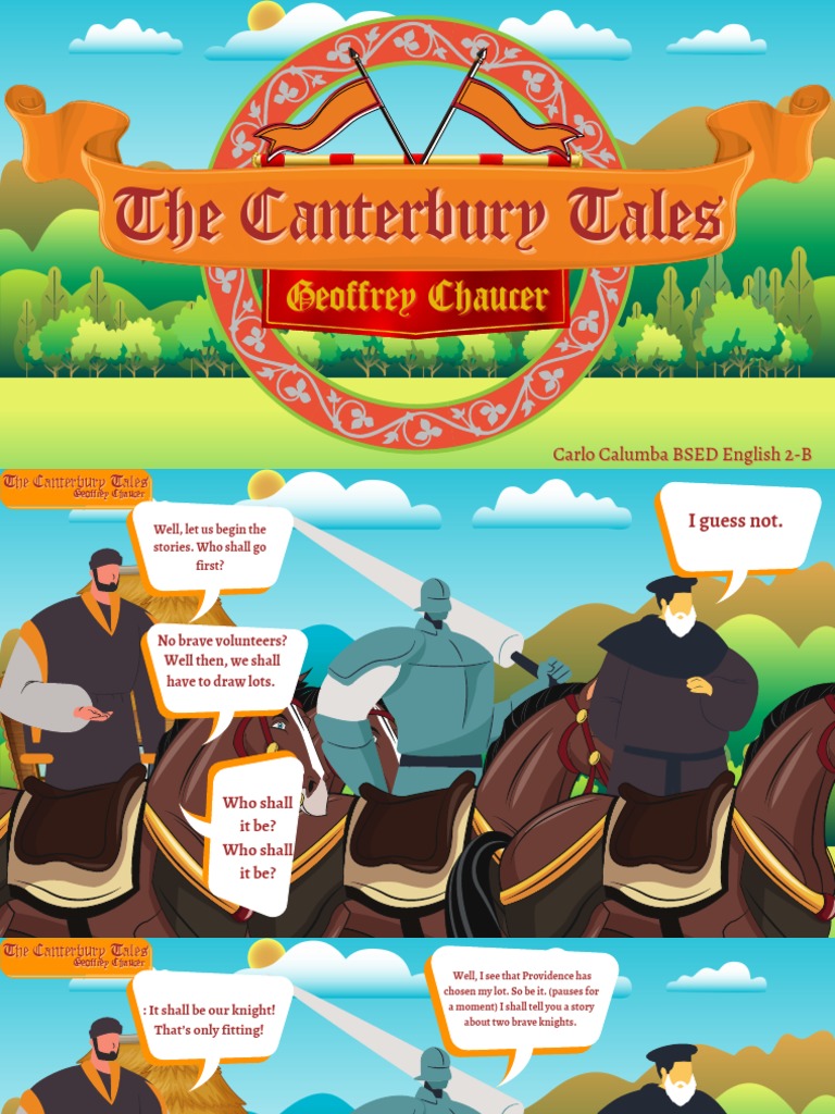 Calumba Carlo Bsed Eng 2-b The Canterbury Tales Comic | PDF | The ...