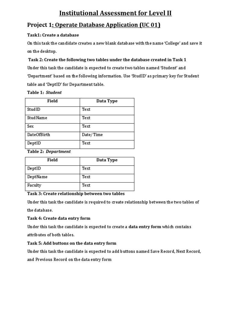 Institutional Assessment For Level II | PDF | Computer Network | Internet