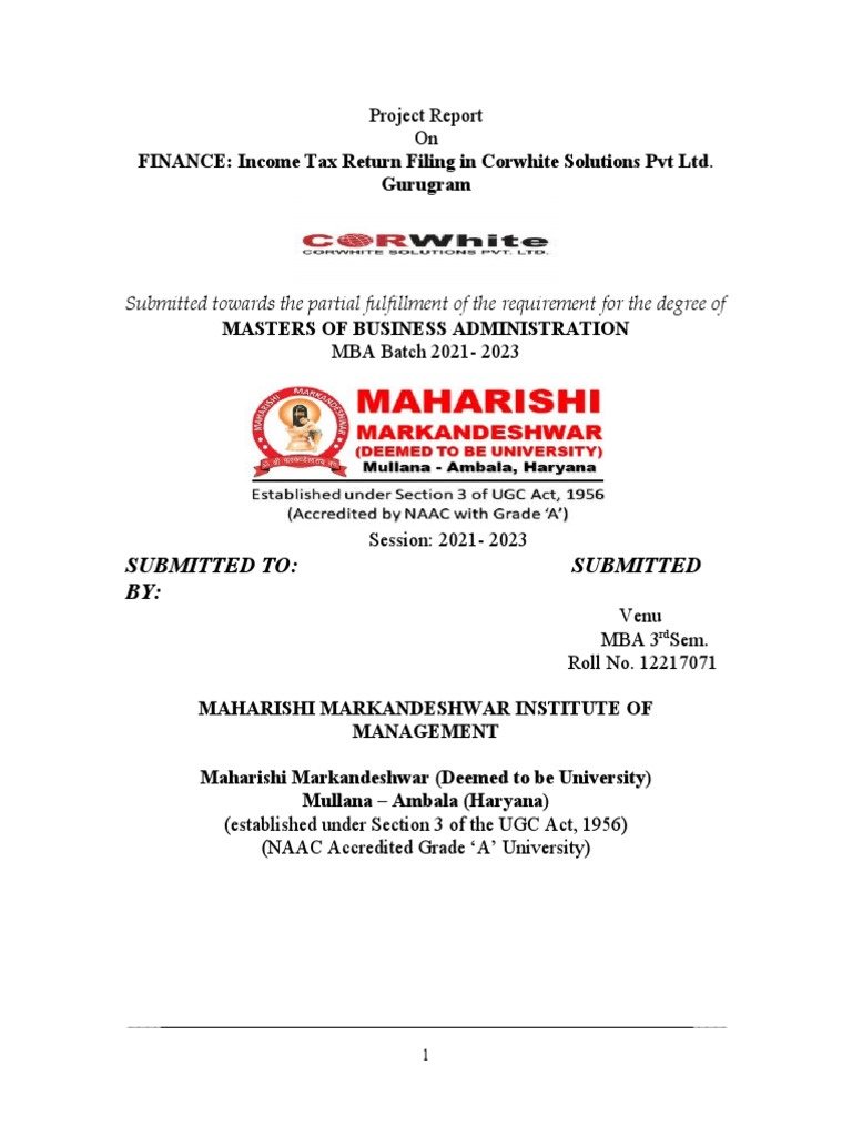 ITR Project File 71 | PDF | Capital Gains Tax | Taxes