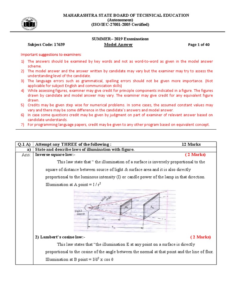 2019 Summer Model Answer Paper (Msbte Study Resources) | PDF | Lighting ... 2019 Summer Model Answer Paper (Msbte Study Resources) | PDF | Lighting ...