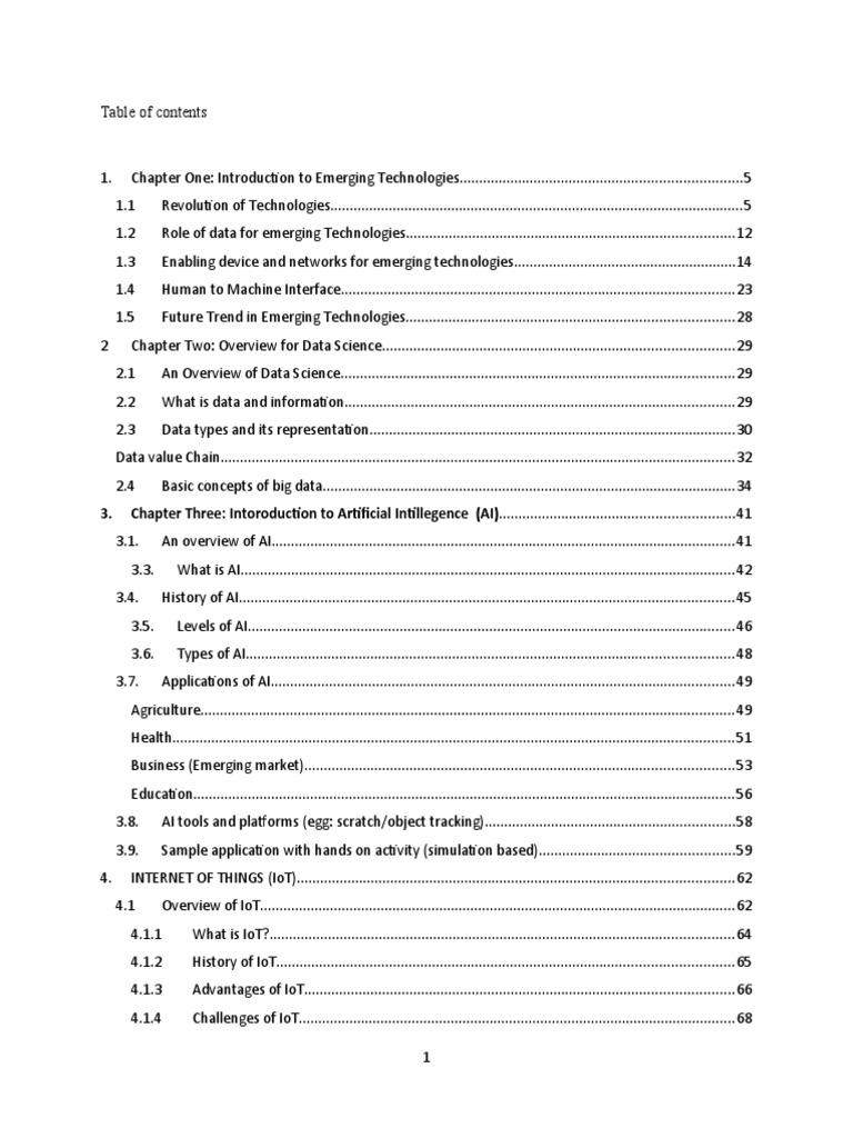 Introduction To Emerging Technologies | PDF | Internet Of Things ...