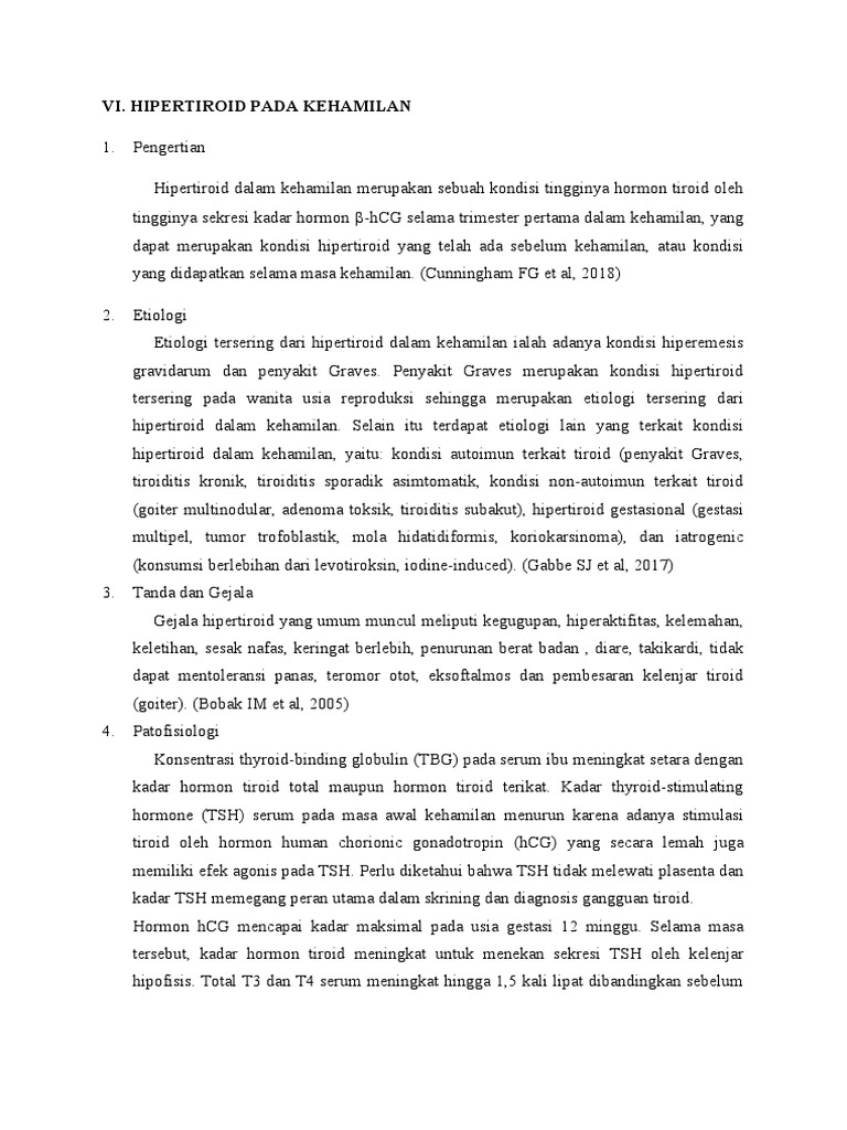 Hipertiroid pada Ibu Hamil: Penjelasan dan Penanganan | PDF ...